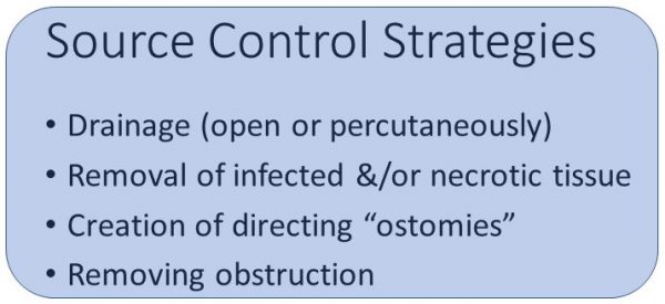 Source Control in the Management of Sepsis – Sepsis Program Optimization